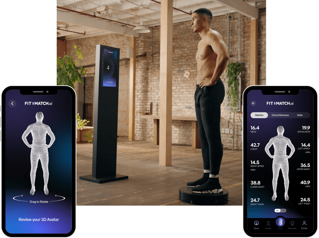 3D body visualizer for body measurements | Fit:match